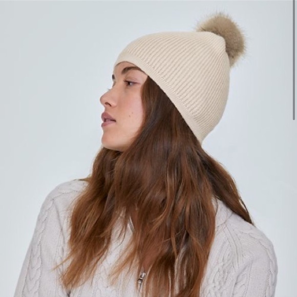 Aritzia | Accessories | Aritzia Main Character Pom Beanie Winter Toque In Cream Os Nwot | Poshmark